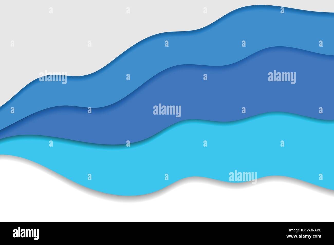 Ripped paper like a wave. Vector of ripped paper. The paper was ripped ...