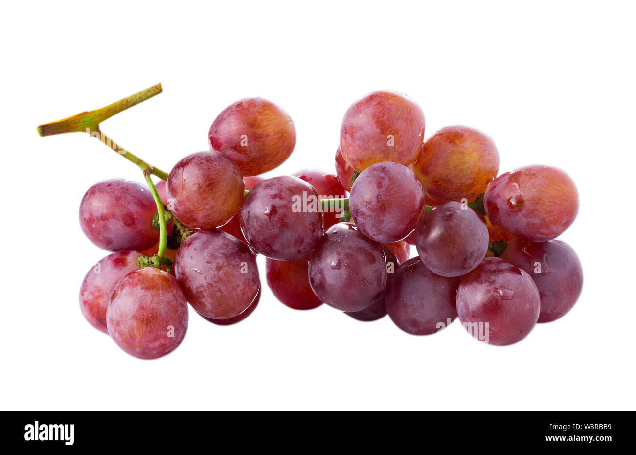 Ripe red grape isolated on white background Stock Photo - Alamy