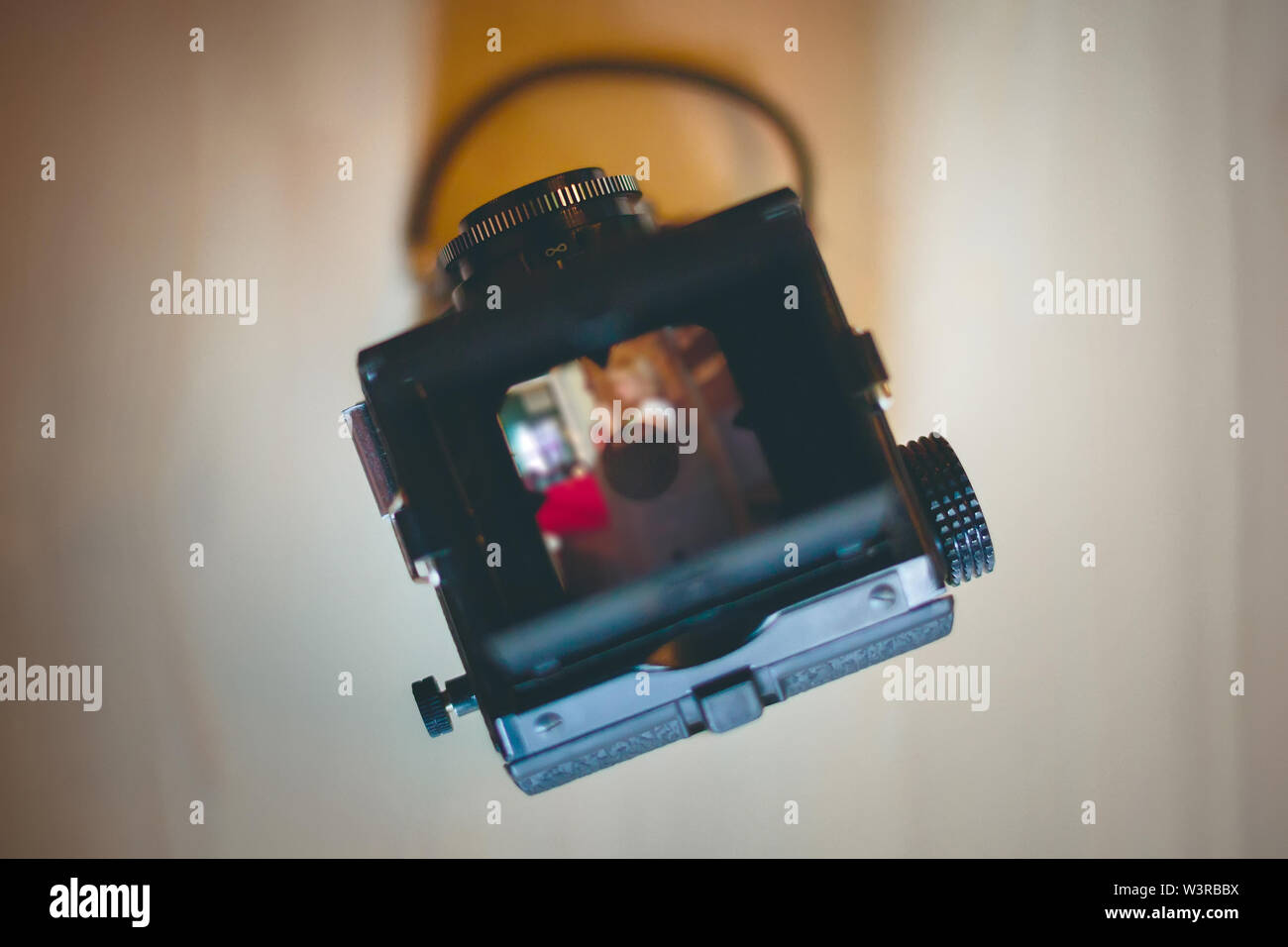 Old fashioned camera top view hi-res stock photography and images - Alamy