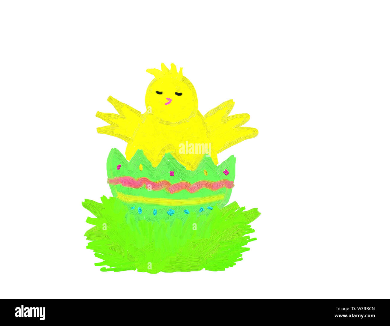 Yellow bird singing cartoon hi-res stock photography and images - Alamy