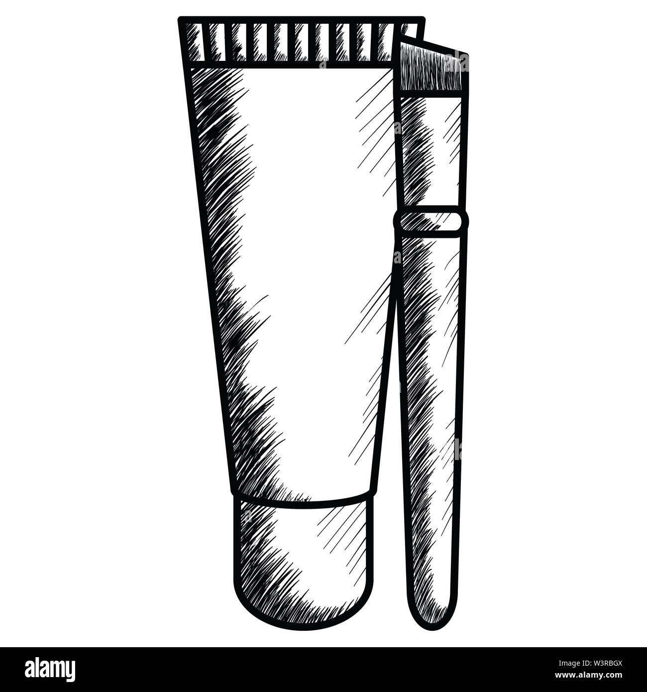 bright make up drawing icon vector illustration design Stock Vector ...