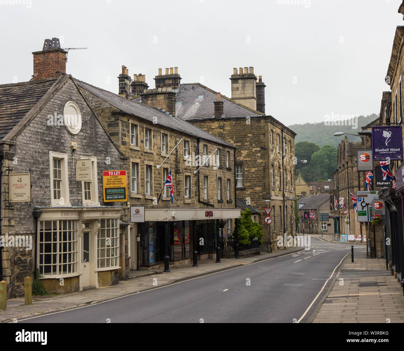 Street view of Buildings in Bakewell England UK Stock Photo - Alamy