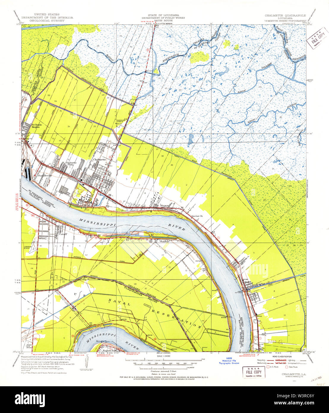 Map of chalmette hi-res stock photography and images - Alamy