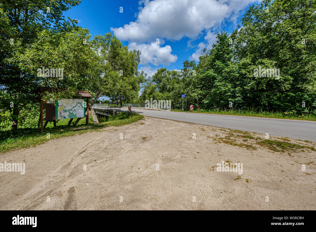 countryside gravel dust road in summer with sand Stock Photo - Alamy
