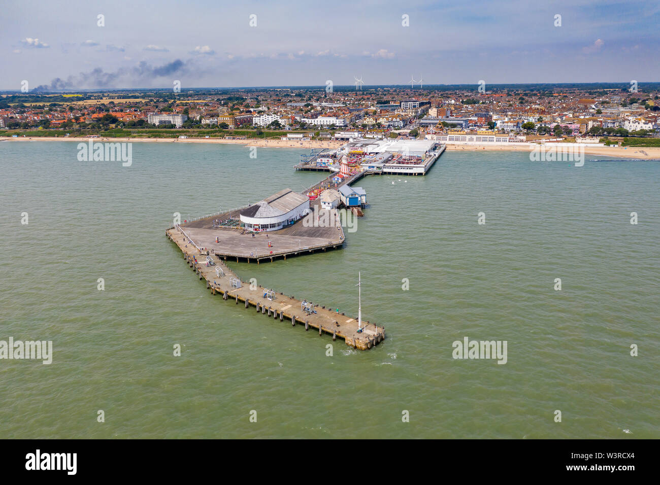 Clacton Pier Aerial View, Clacton-on-sea, Essex UK Stock Photo - Alamy