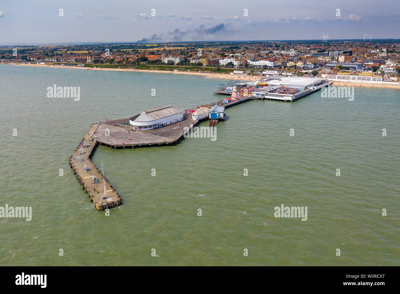 Clacton Pier Aerial View, Clacton-on-sea, Essex UK Stock Photo - Alamy