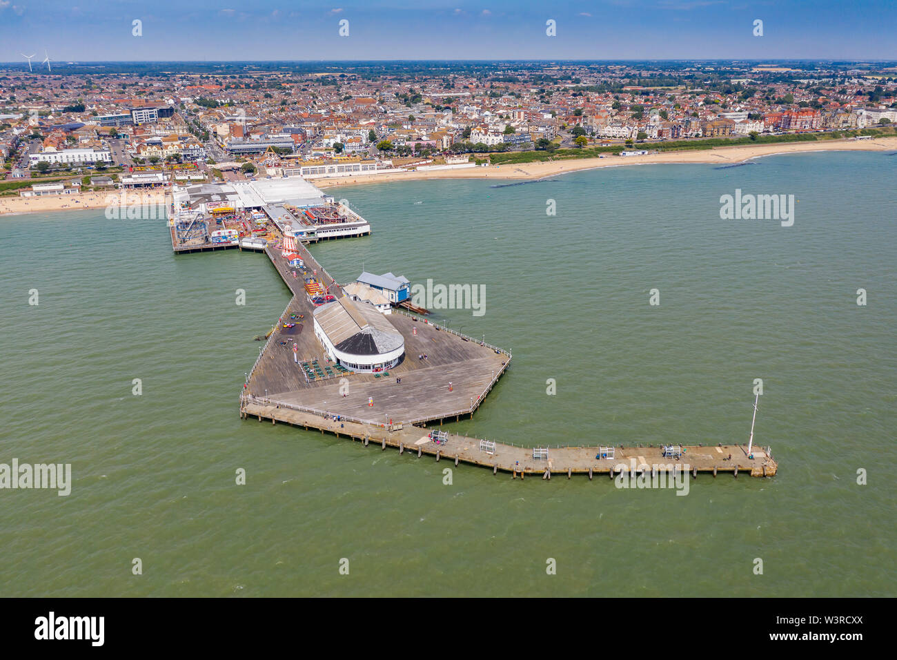 Clacton Pier Aerial View, Clacton-on-sea, Essex UK Stock Photo - Alamy