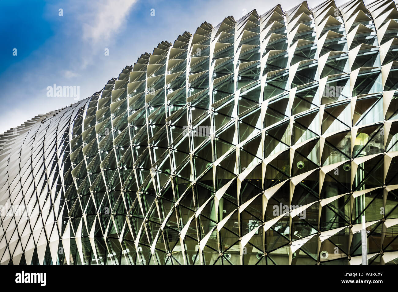 Singapore - Jul 14, 2018 : Architectural roof detail of Esplanade ...