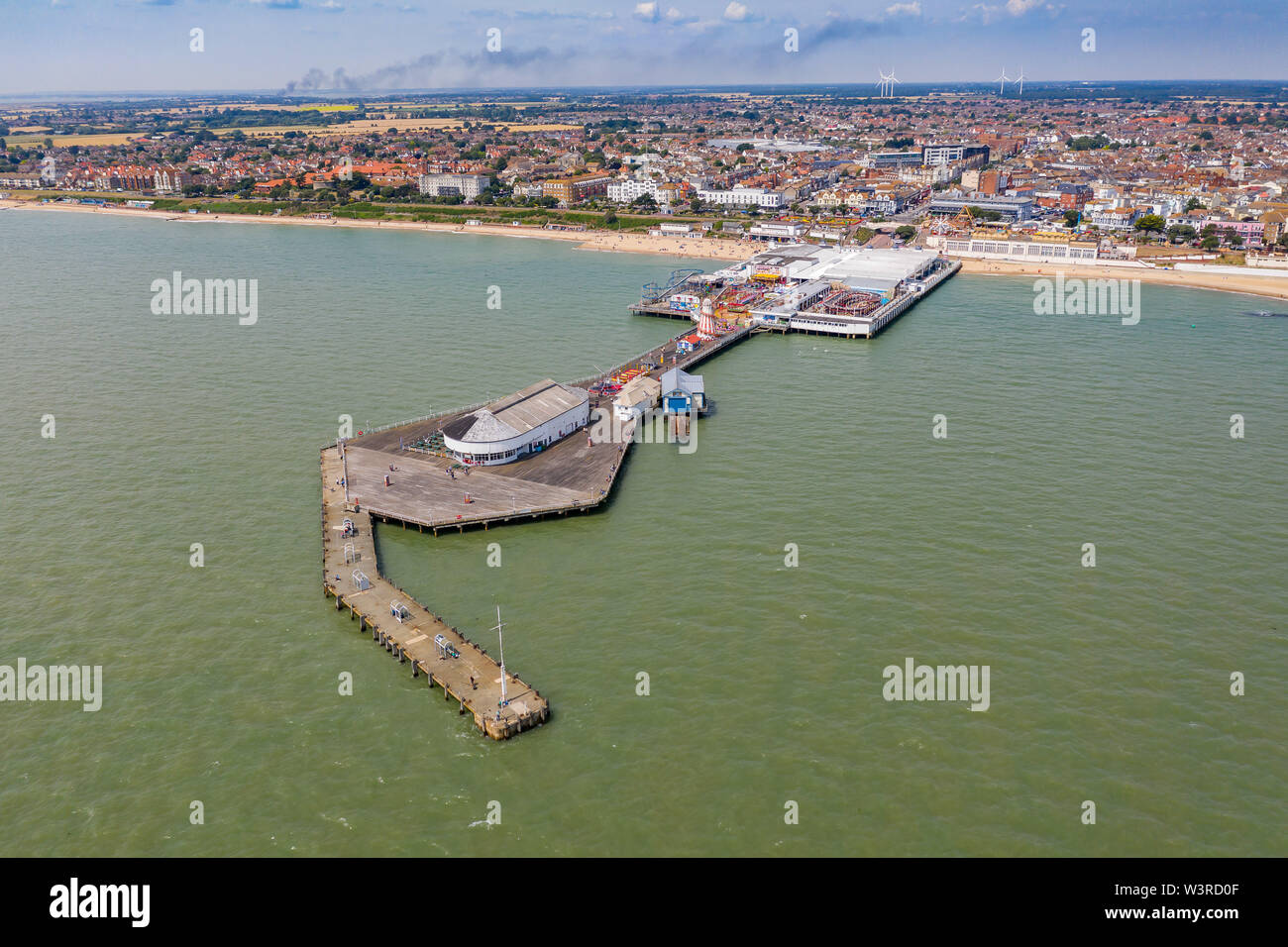 Clacton Pier Aerial View, Clacton-on-sea, Essex UK Stock Photo - Alamy