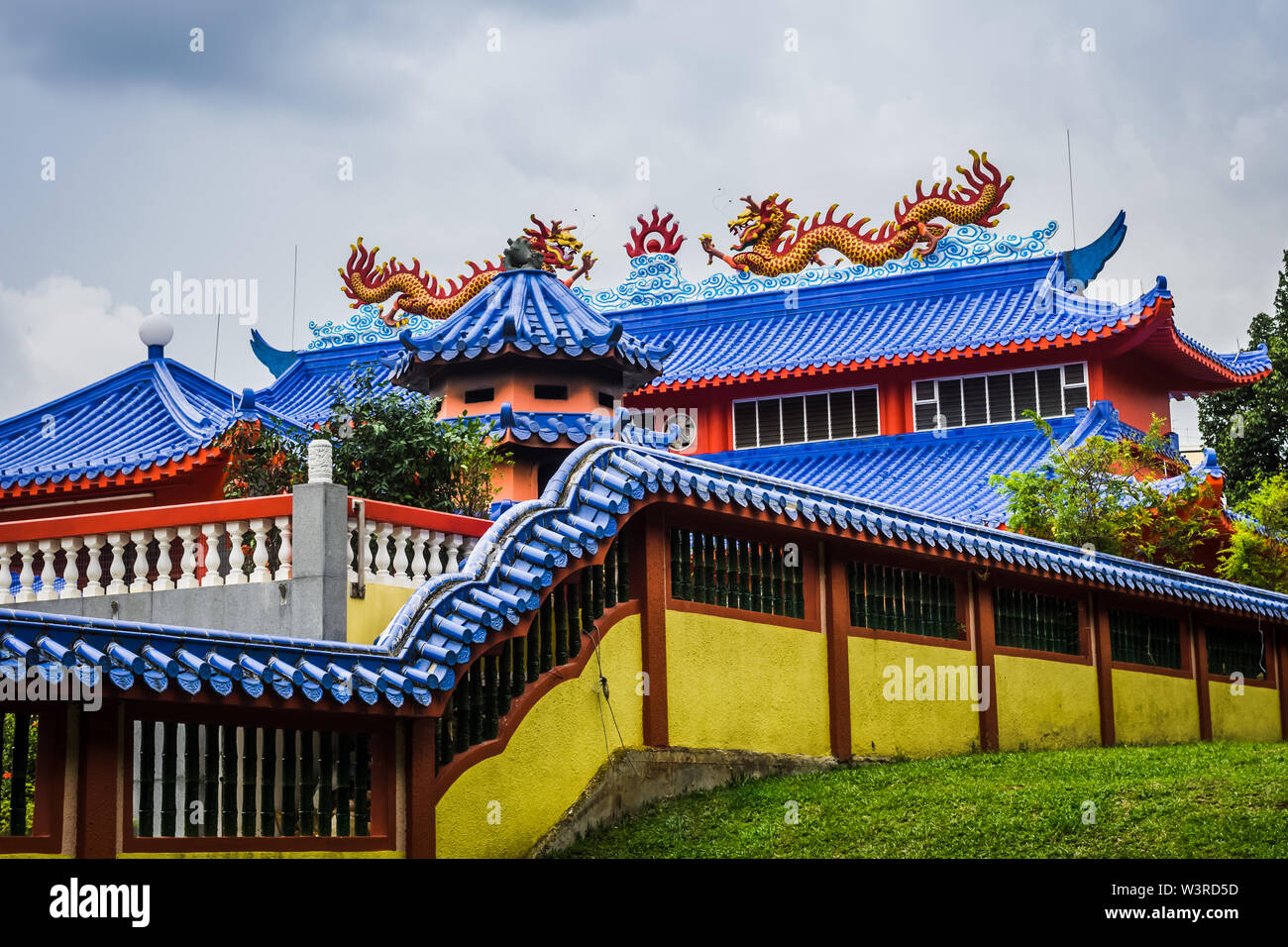 Singapore - Oct 19, 2018 : Wah Sua Keng Temple (side view) along Yishun ...