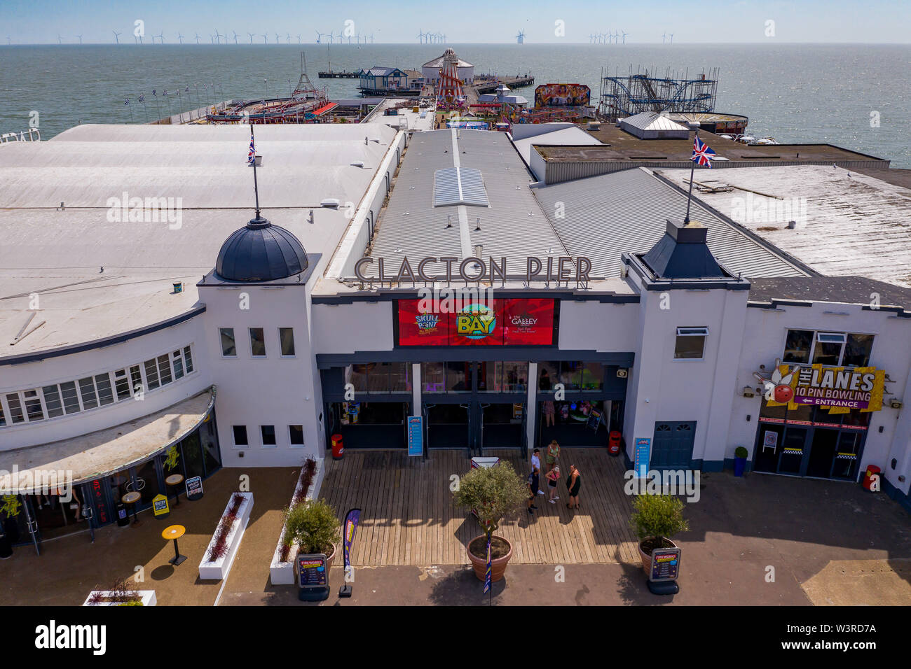 Aerial view of clacton pier hi-res stock photography and images - Alamy