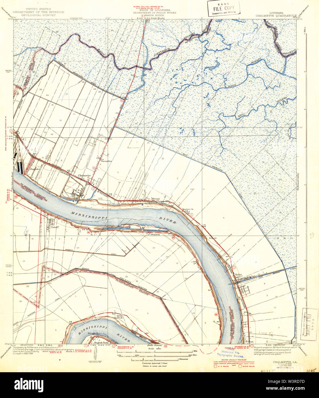 Chalmette map hi-res stock photography and images - Alamy