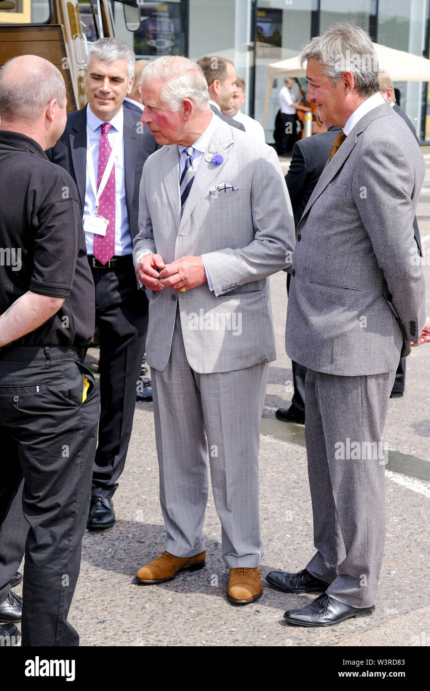 The Prince of Wales during his to the visit the headquarters of Gregory ...
