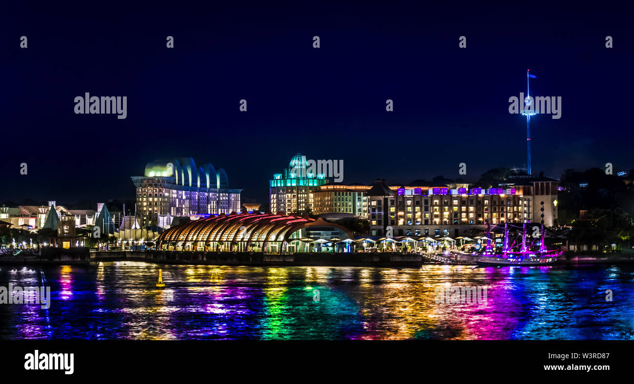 Singapore - April 29, 2018: Resorts World Sentosa (RWS) is an ...