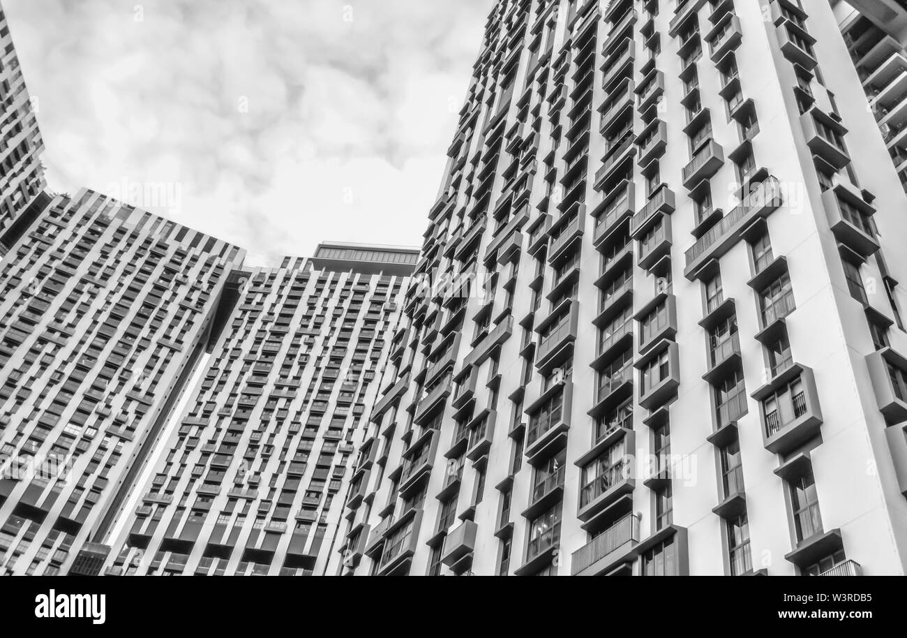 Singapore - Sept 29, 2018: The Pinnacle Duxton is located in the ...