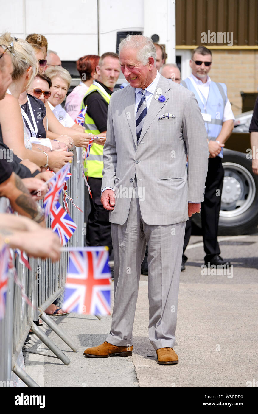 The Prince of Wales during his to the visit the headquarters of Gregory ...