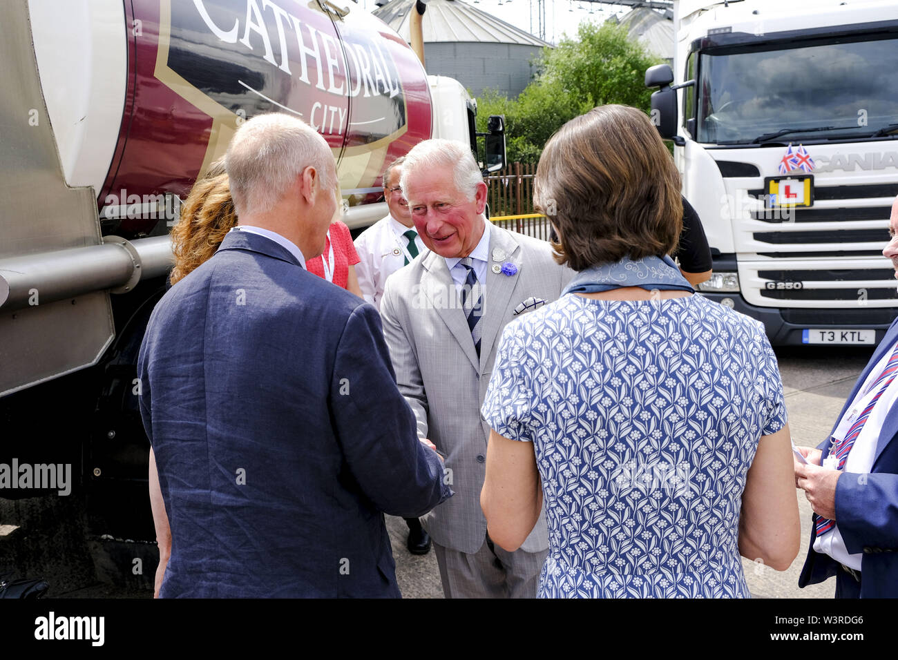 The Prince of Wales during his to the visit the headquarters of Gregory ...
