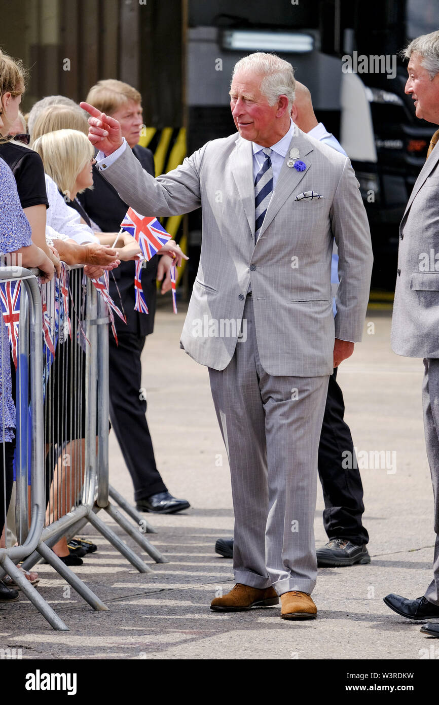 The Prince of Wales during his to the visit the headquarters of Gregory ...