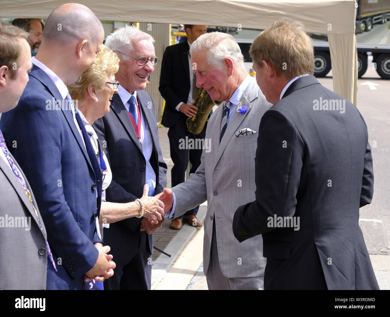 The Prince of Wales during his to the visit the headquarters of Gregory ...
