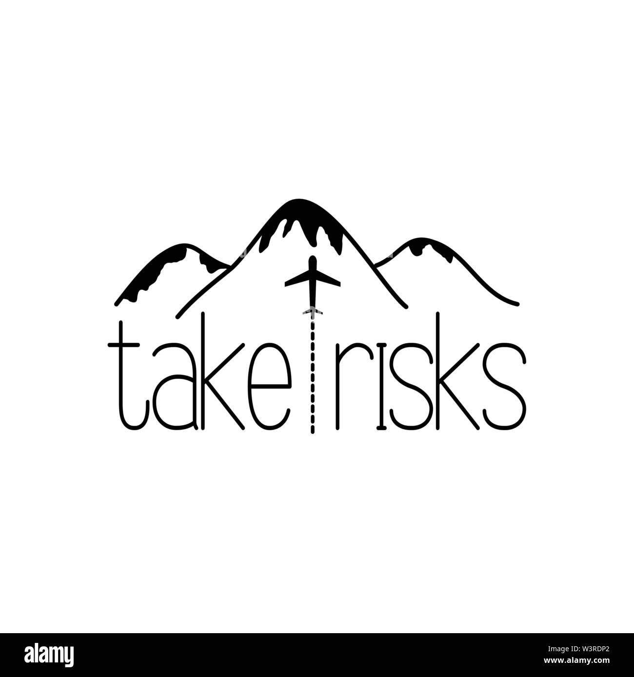 travel adventure calligraphy messsage font vector illustration design ...