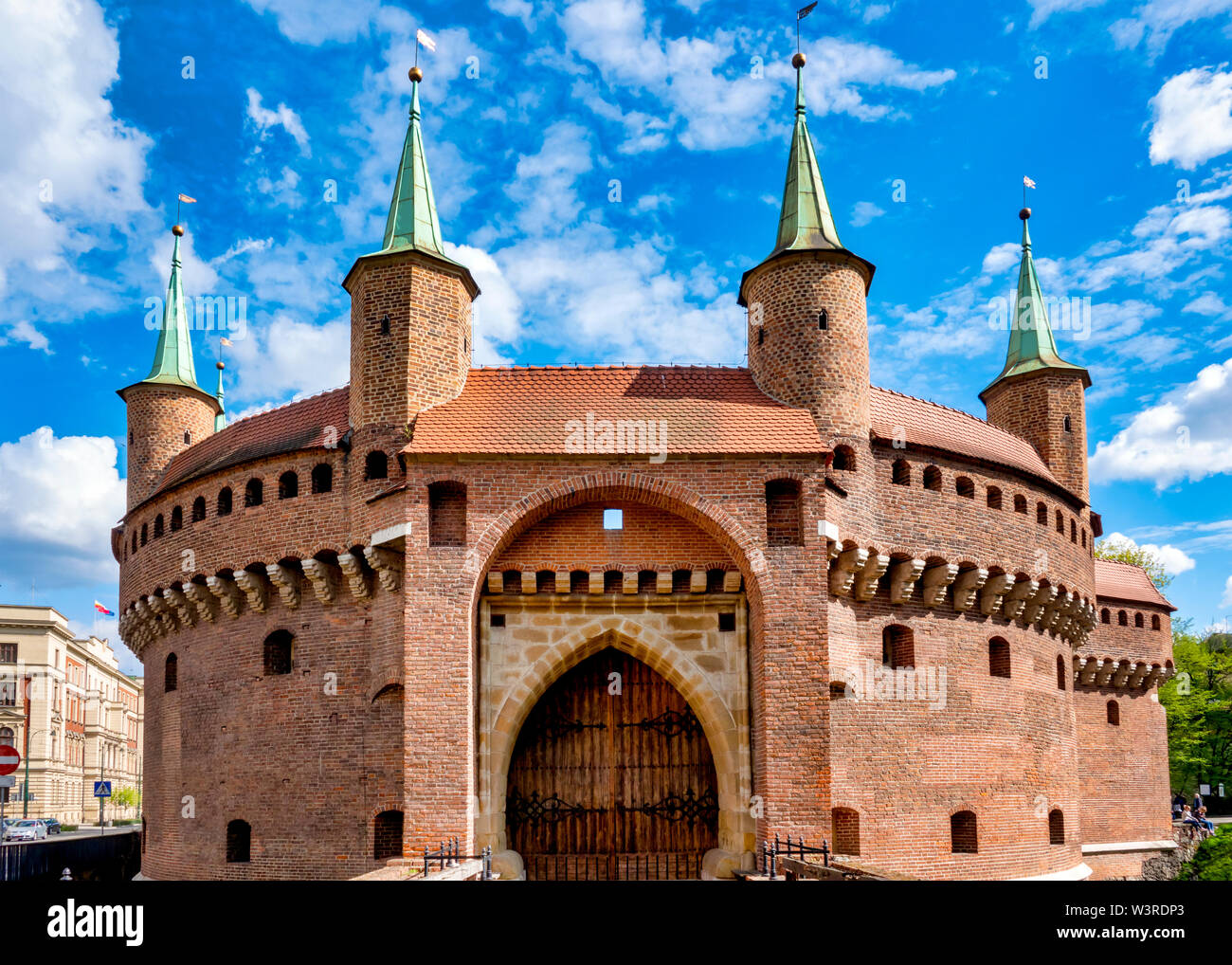 The great barbican, Krakow, Poland Stock Photo - Alamy