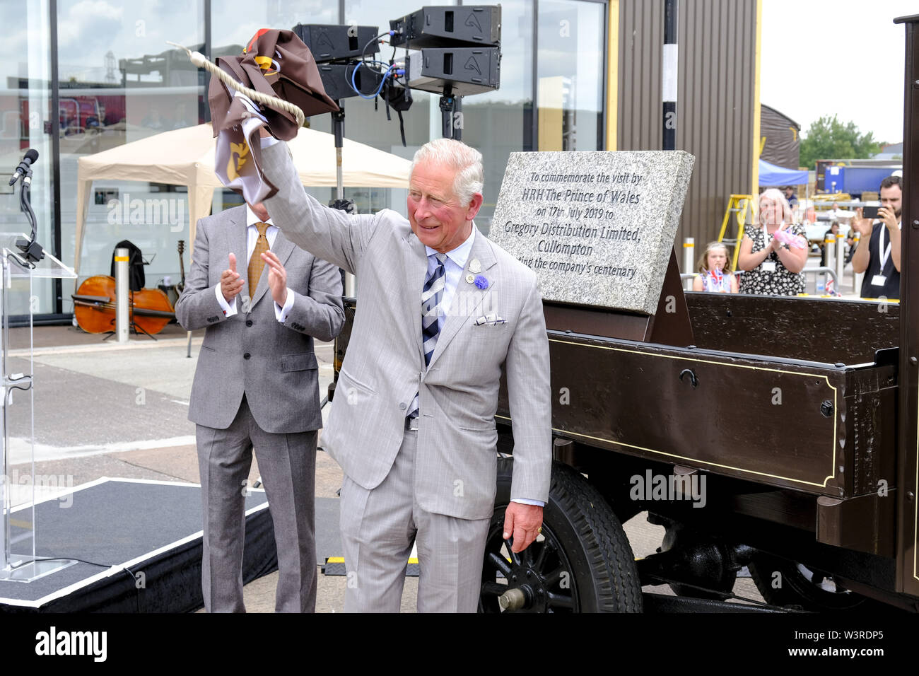 The Prince of Wales during his to the visit the headquarters of Gregory ...