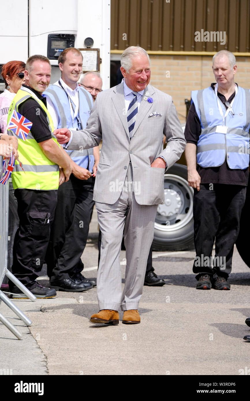 The Prince of Wales during his to the visit the headquarters of Gregory ...