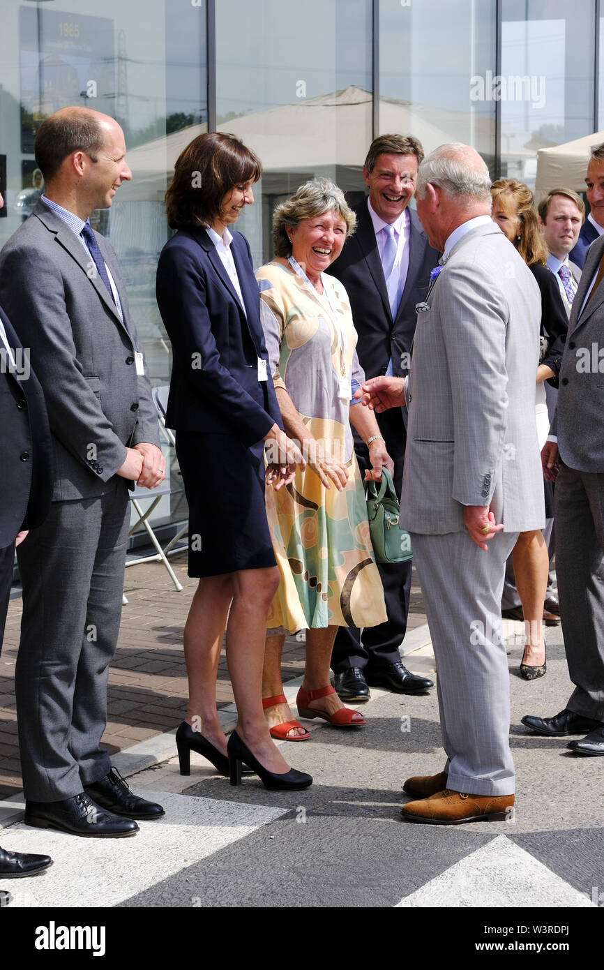 The Prince of Wales during his to the visit the headquarters of Gregory ...