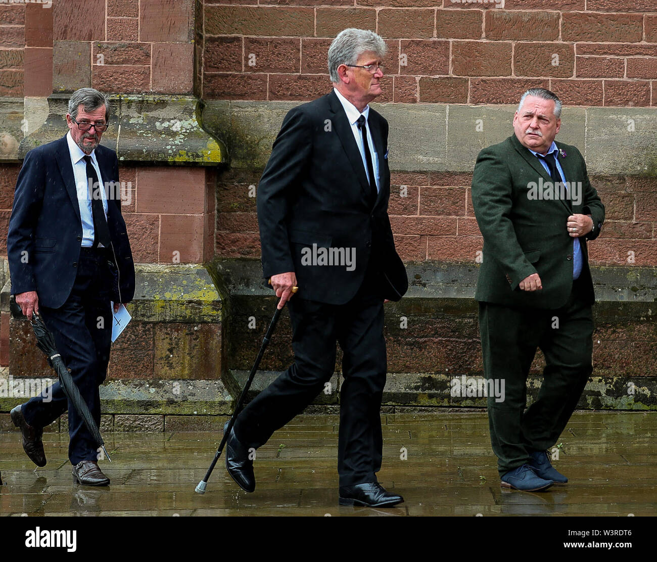 (left to right) Gary Hoy, Jon McCourt, and John Heaney attend the ...
