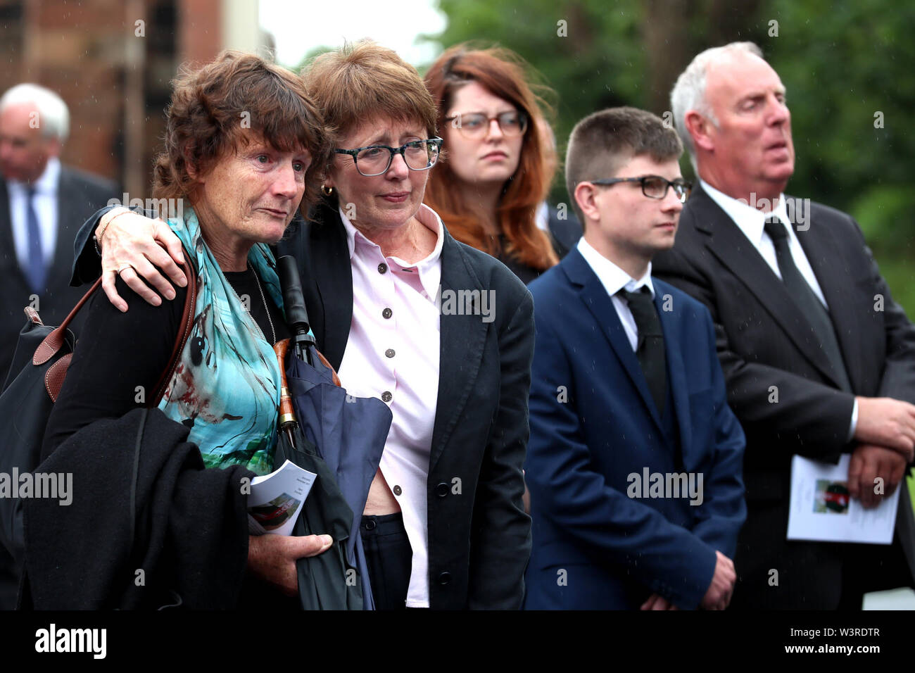 Mouners attend the funeral of Sir Anthony Hart at St Mark's Church of ...
