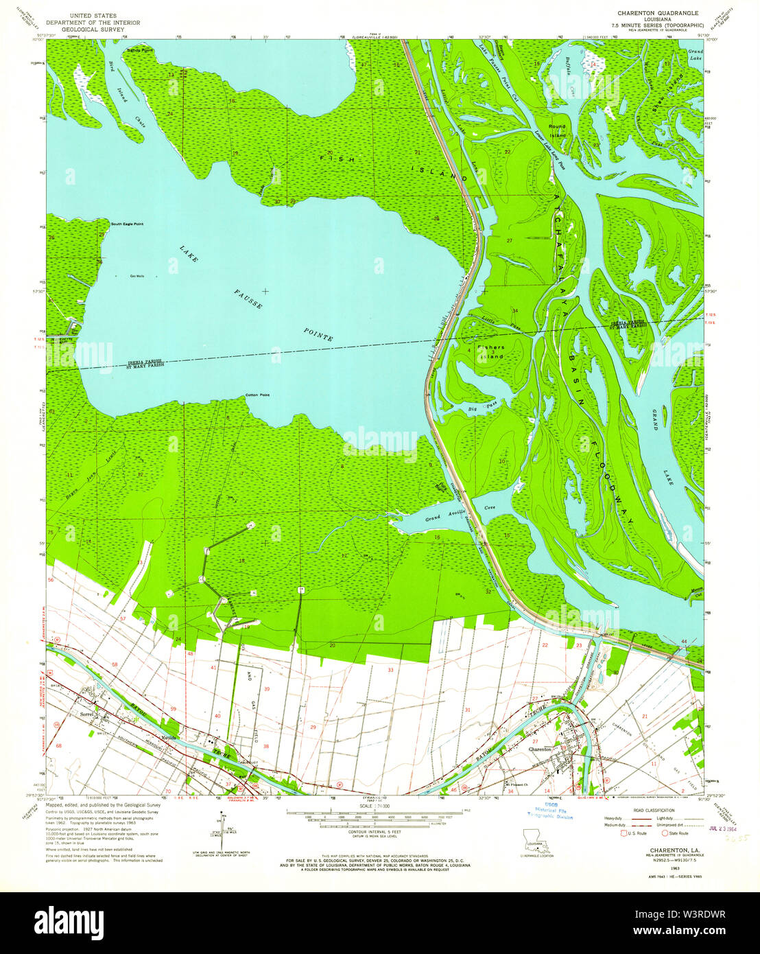 Map of charenton louisiana hi-res stock photography and images - Alamy