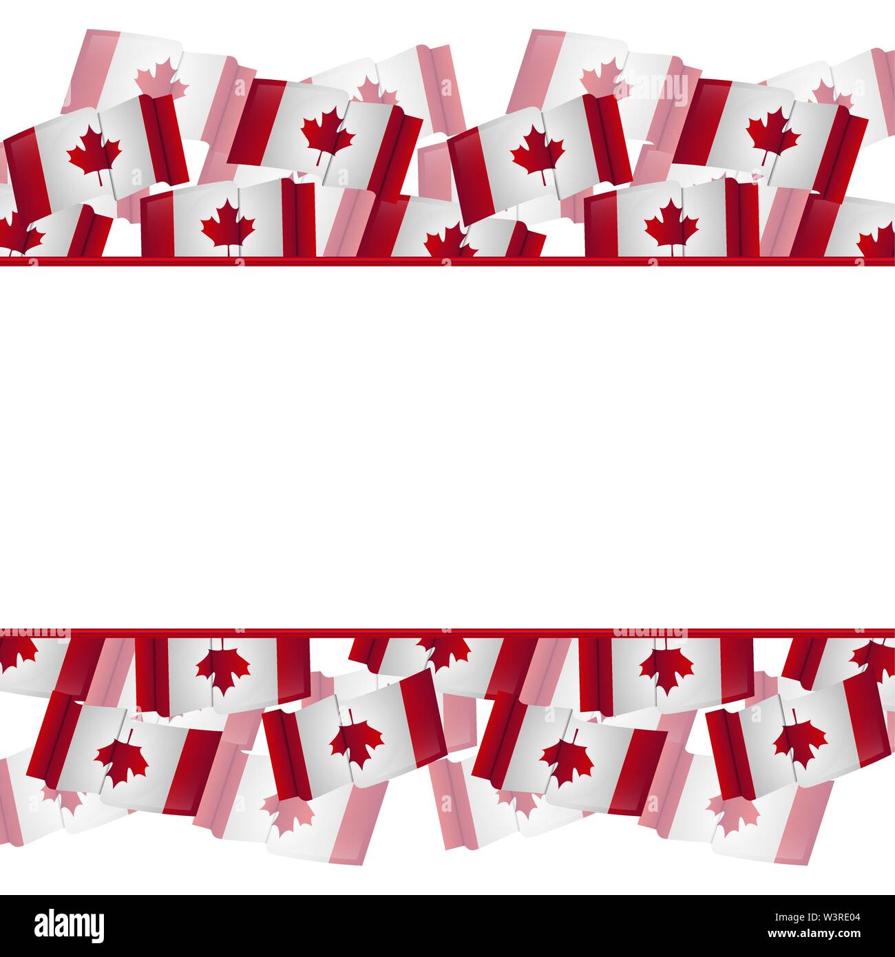 frame with flags of canada vector illustration design Stock Vector ...