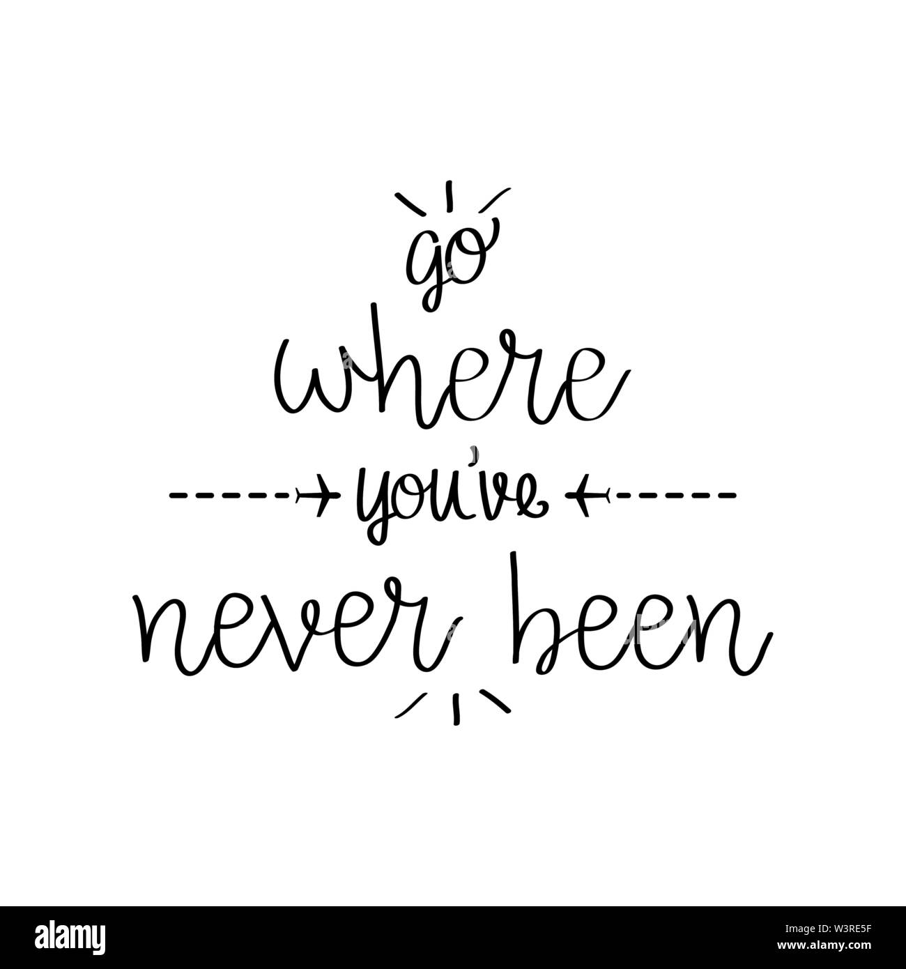 travel adventure calligraphy messsage font vector illustration design ...