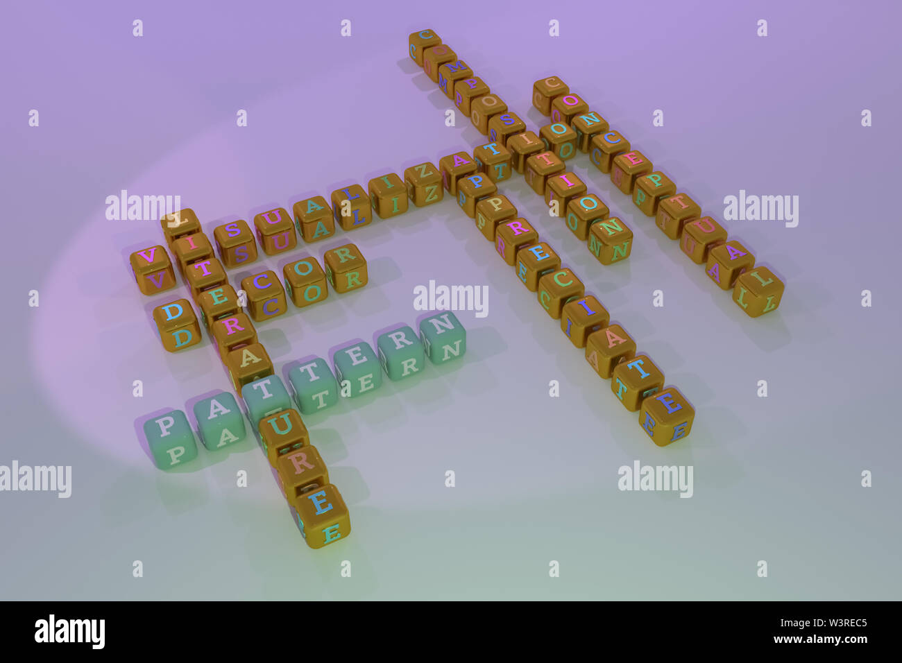 Pattern, creative keyword crossword. For web page or design, as graphic ...