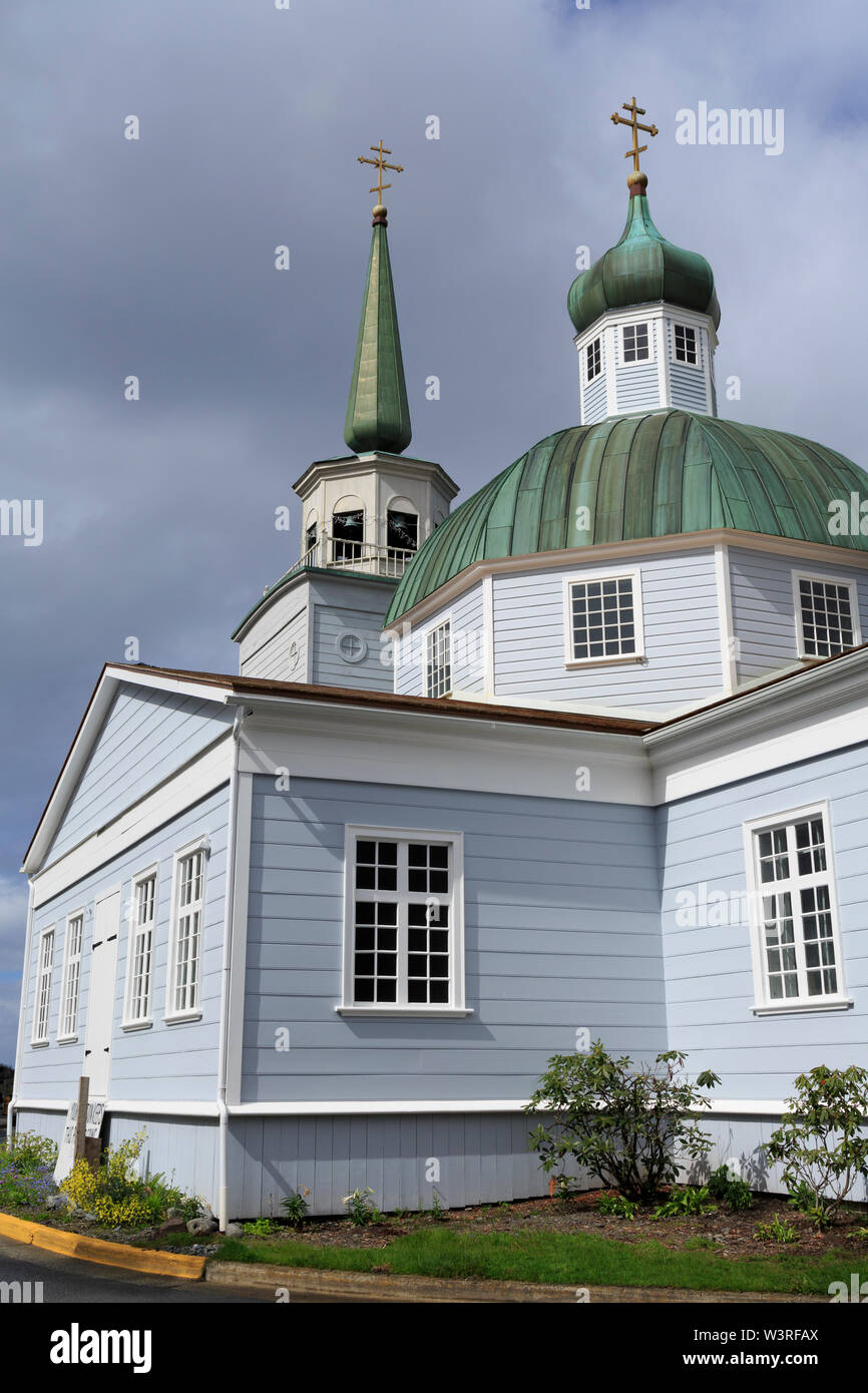 St. Michael's Russian Orthodox Church, Sitka, Alaska, USA Stock Photo ...