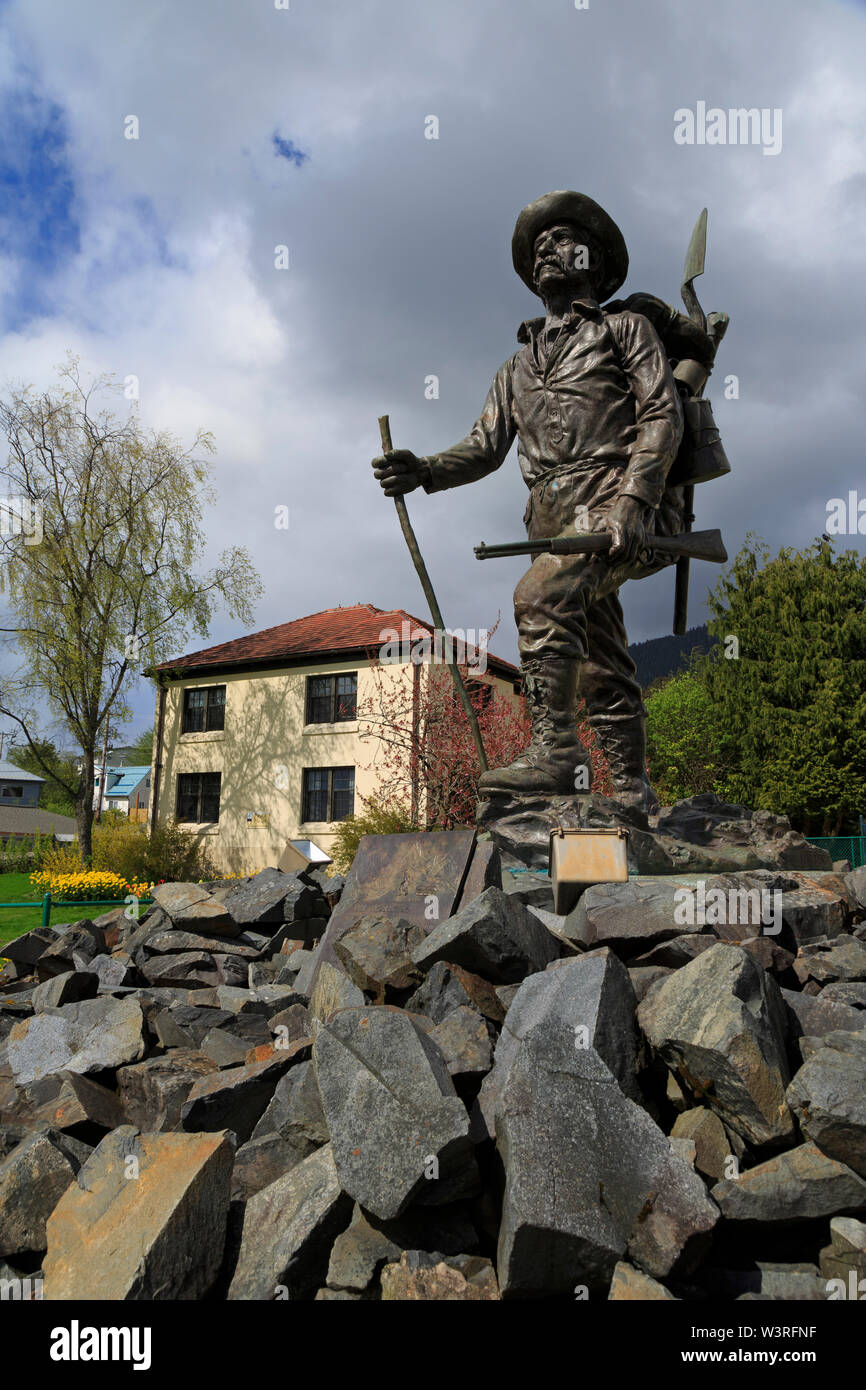 The Prospector outside Alaska Pioneers Home, Sitka, Alaska, USA Stock ...