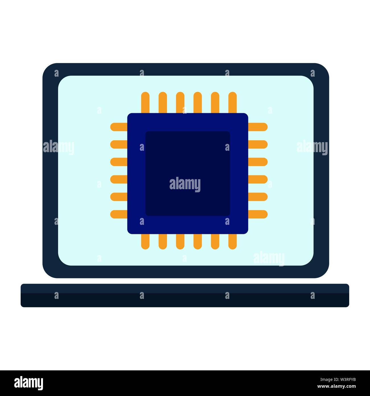 technology cpu motherboard chip cartoon Stock Vector Image & Art - Alamy