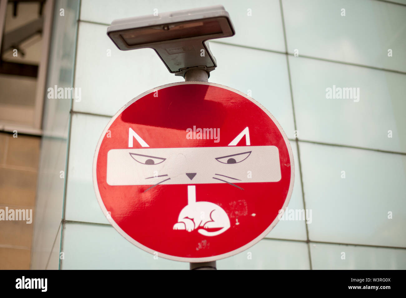 Street signs artistically modified by Clet Abraham in Edinburgh ...