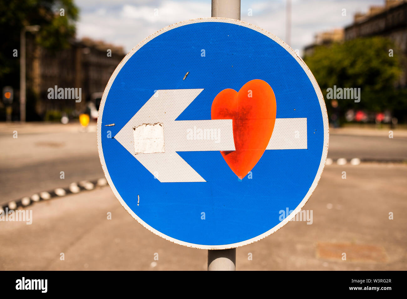 Street signs artistically modified by Clet Abraham in Edinburgh ...