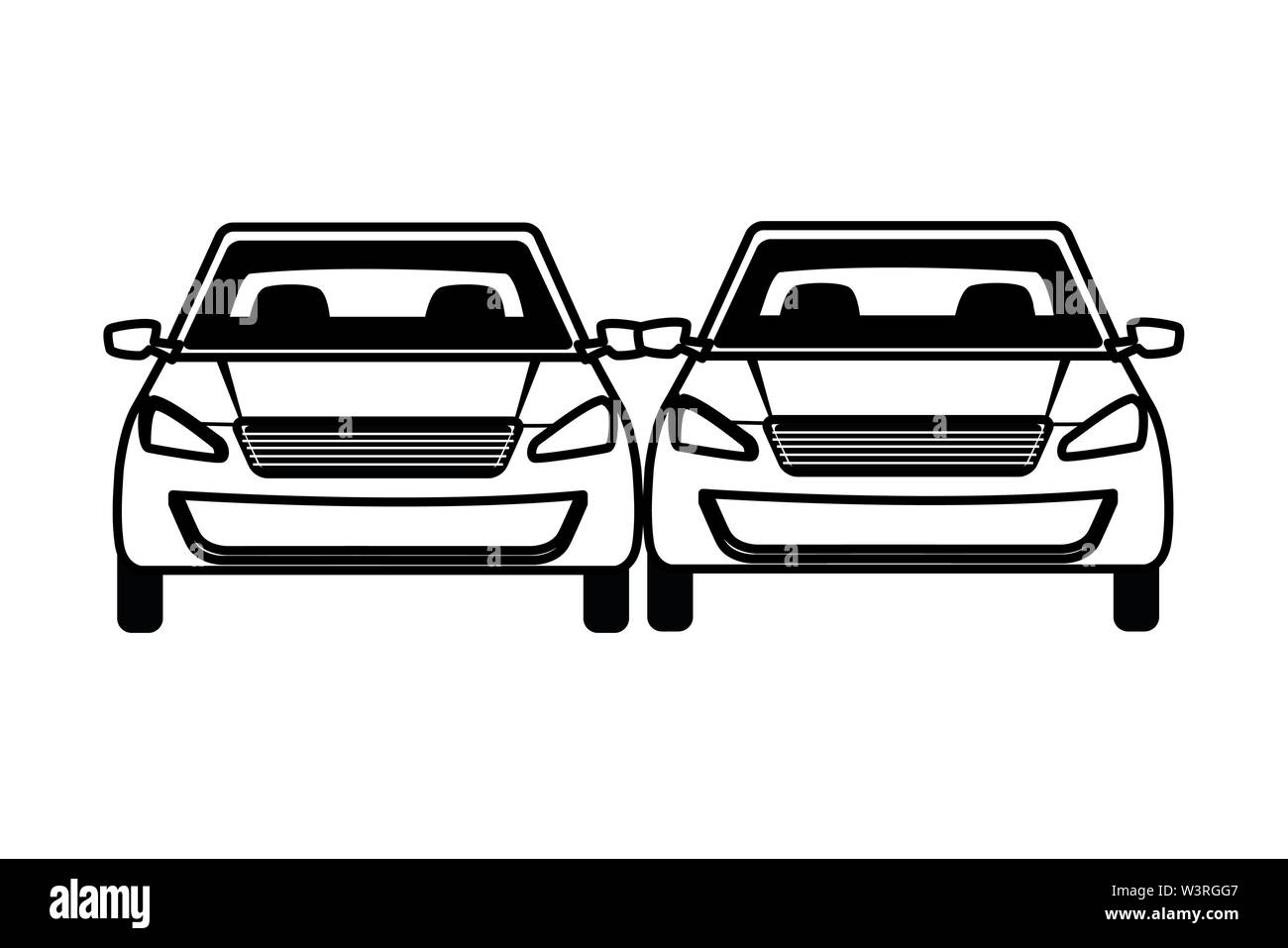 cars transport sedan vehicles cartoon Stock Vector Image & Art - Alamy