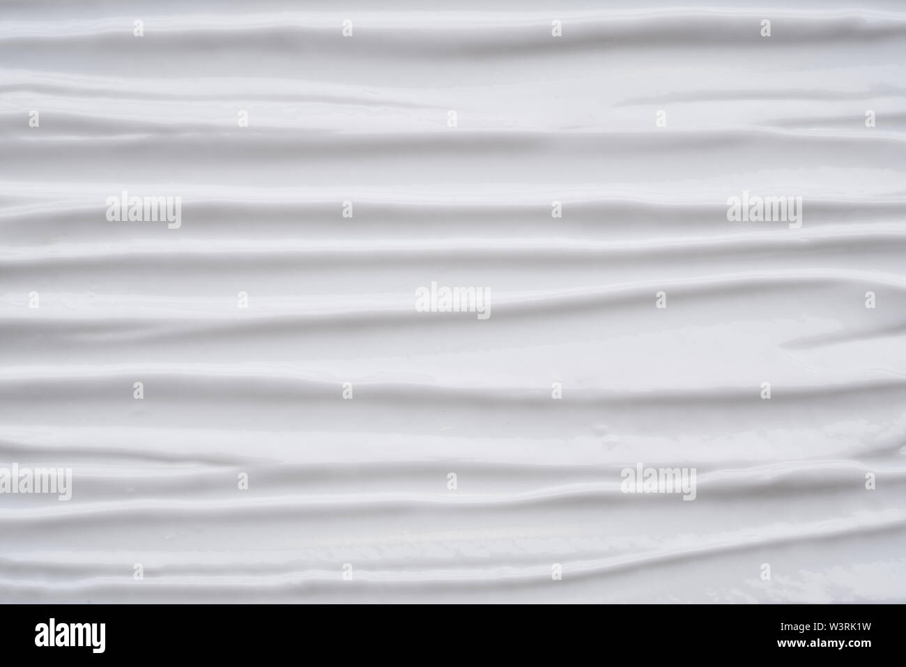 White smear and texture made with face clay or cream isolated on white ...