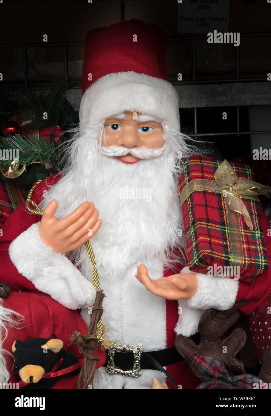 A father Christmas figure decoration Stock Photo - Alamy