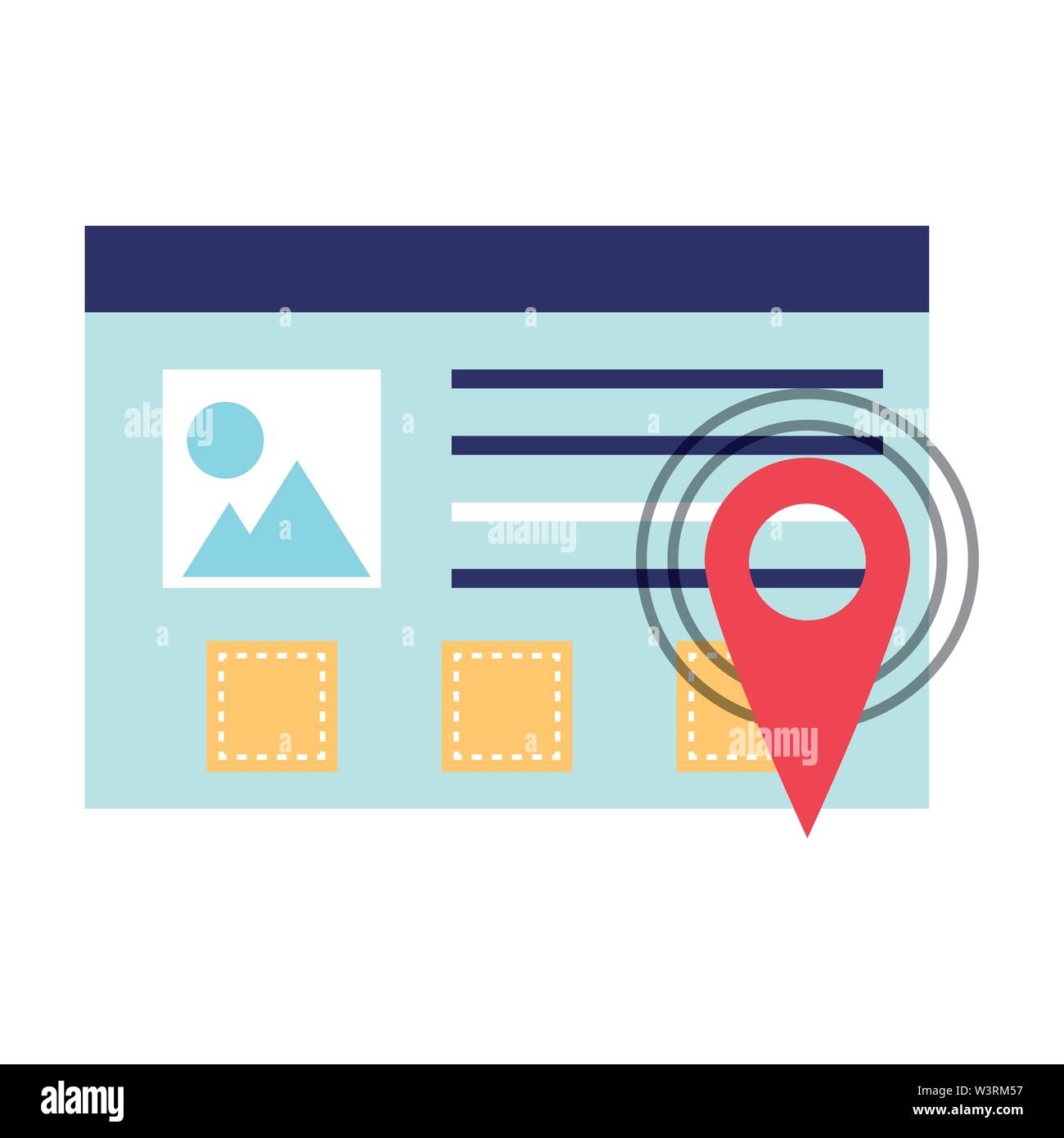 gps location pointer cartoon Stock Vector Image & Art - Alamy