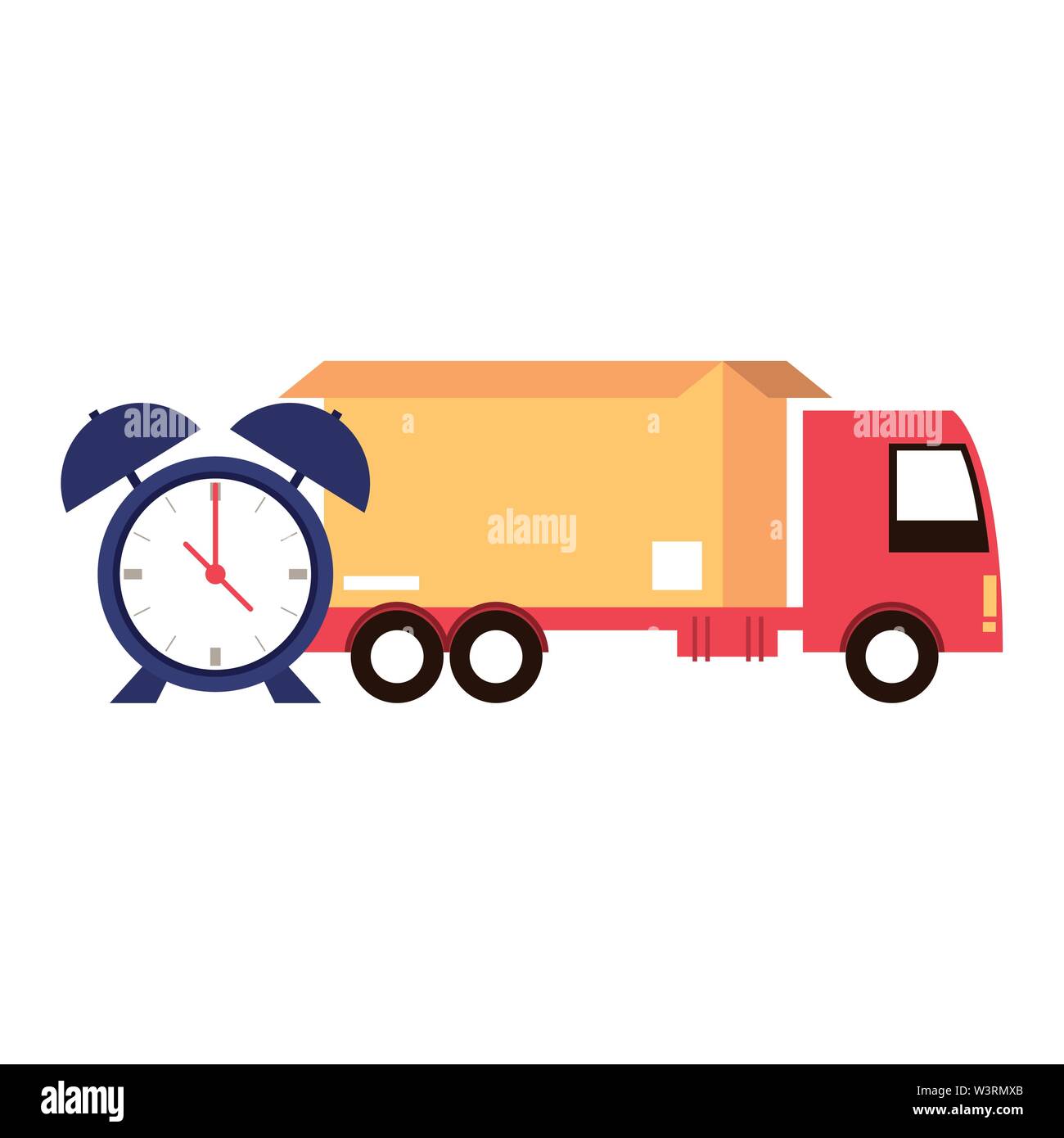 logistic and delivery shipping cartoon Stock Vector Image & Art - Alamy