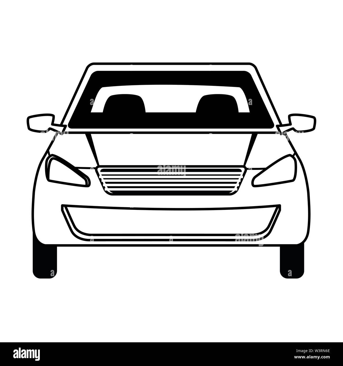 car transport sedan vehicle cartoon Stock Vector Image & Art - Alamy