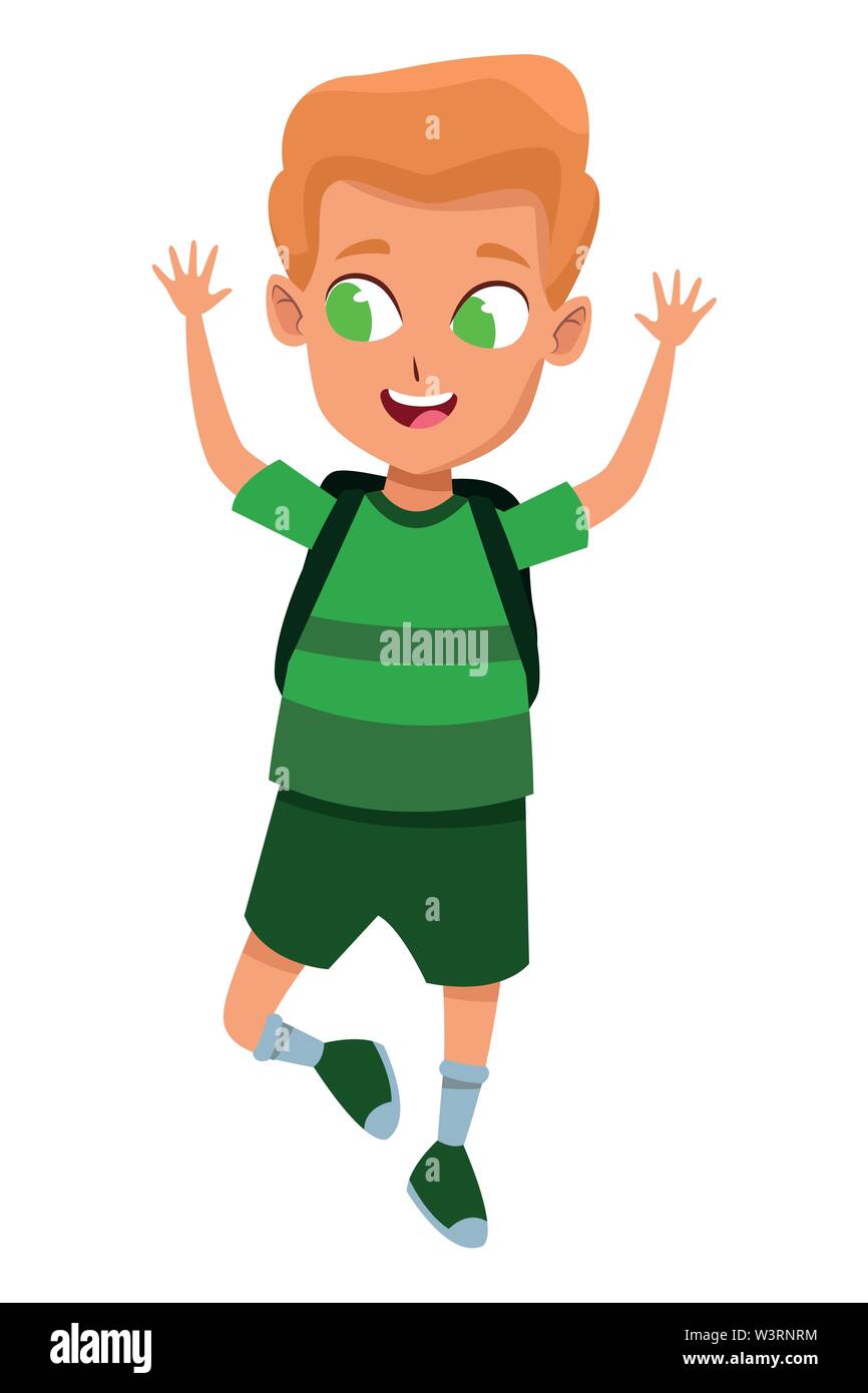 adorable cute young boy cartoon Stock Vector Image & Art - Alamy