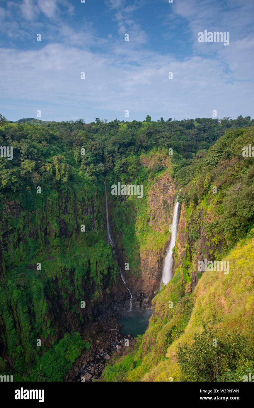 Thoseghar waterfall hi-res stock photography and images - Alamy