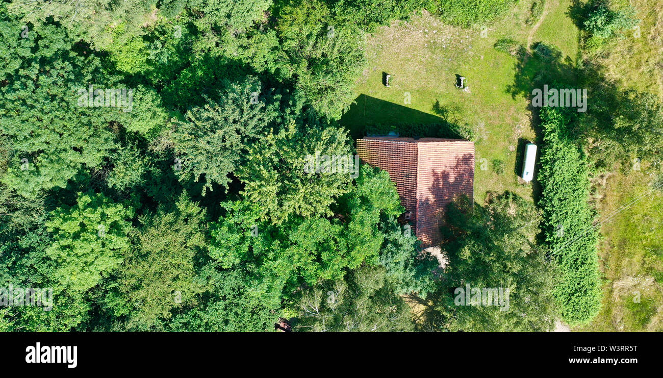 Aerial drone photo forest hi-res stock photography and images - Alamy
