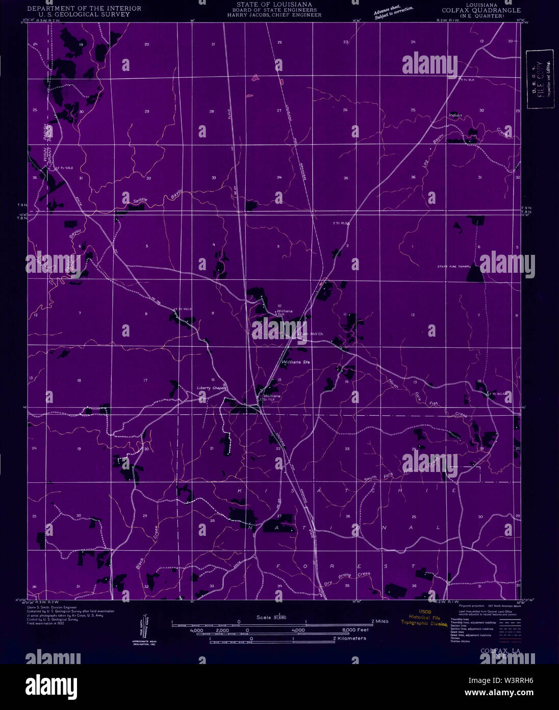 Colfax louisiana map hi-res stock photography and images - Alamy