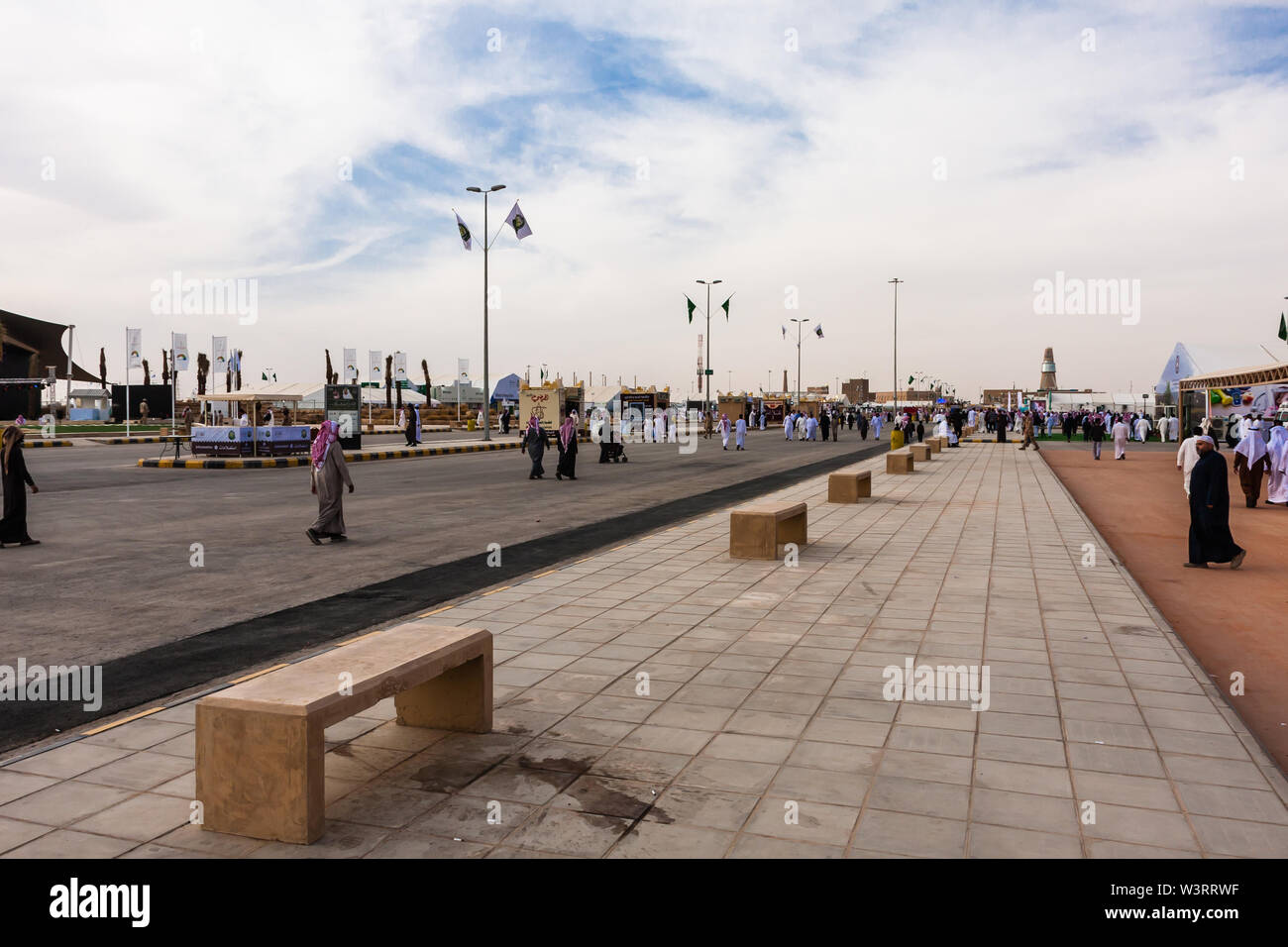 Inside of the Janadriyah Festival Village, Riyadh Stock Photo - Alamy